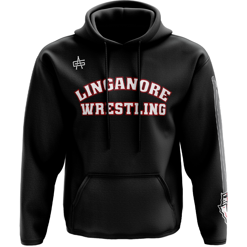 Linganore Wrestling Sublimated Hoodie (BLACK) - Gutsy Athletic