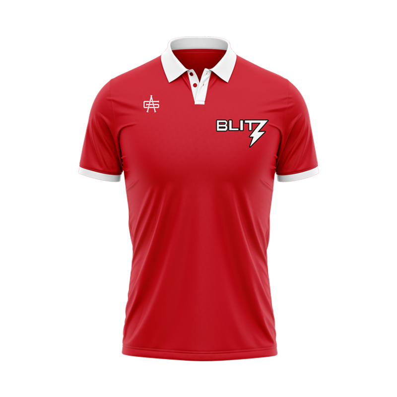 Blitz Performance Red Polo - Gutsy Athletic