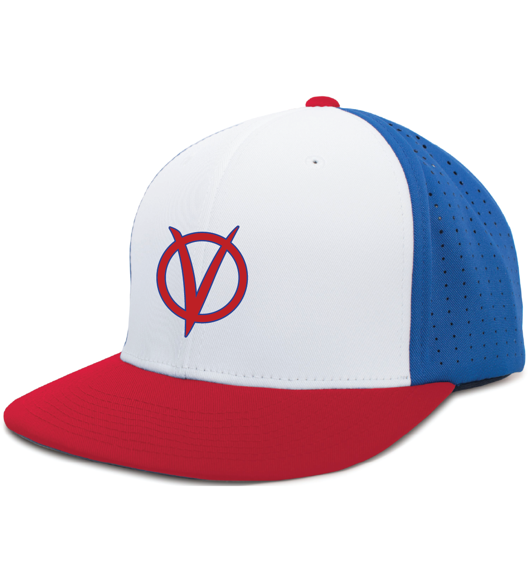Vengeance Blue/Red/White Embroidered Hat - Gutsy Athletic