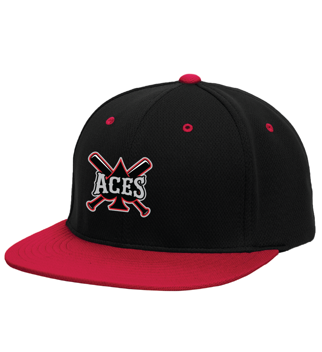Aces Black/Red Embroidered Hat - Gutsy Athletic