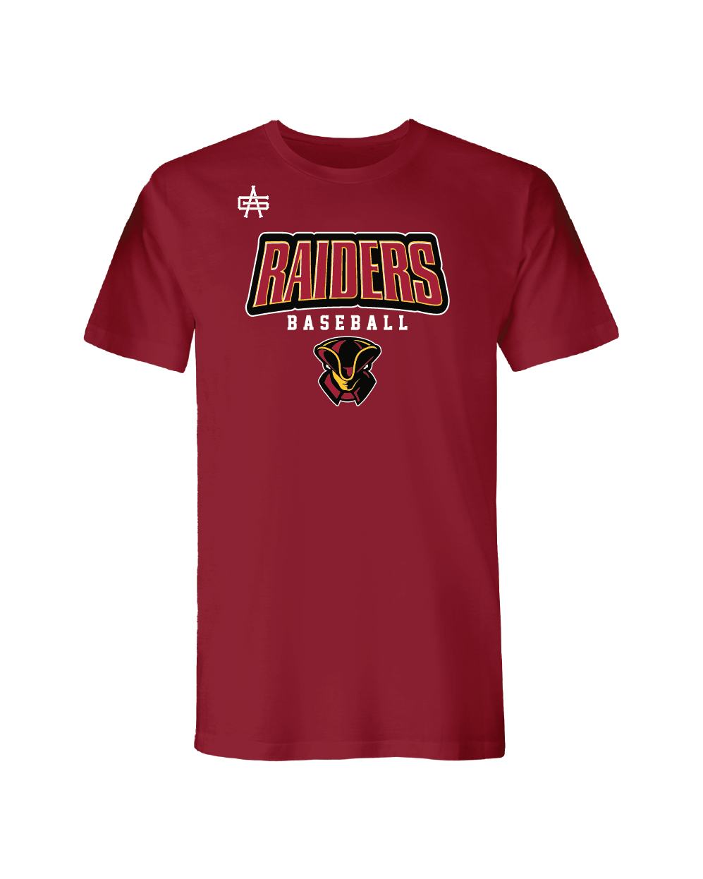 Thomas Jefferson Raiders Tee (Cardinal Red) - Gutsy Athletic