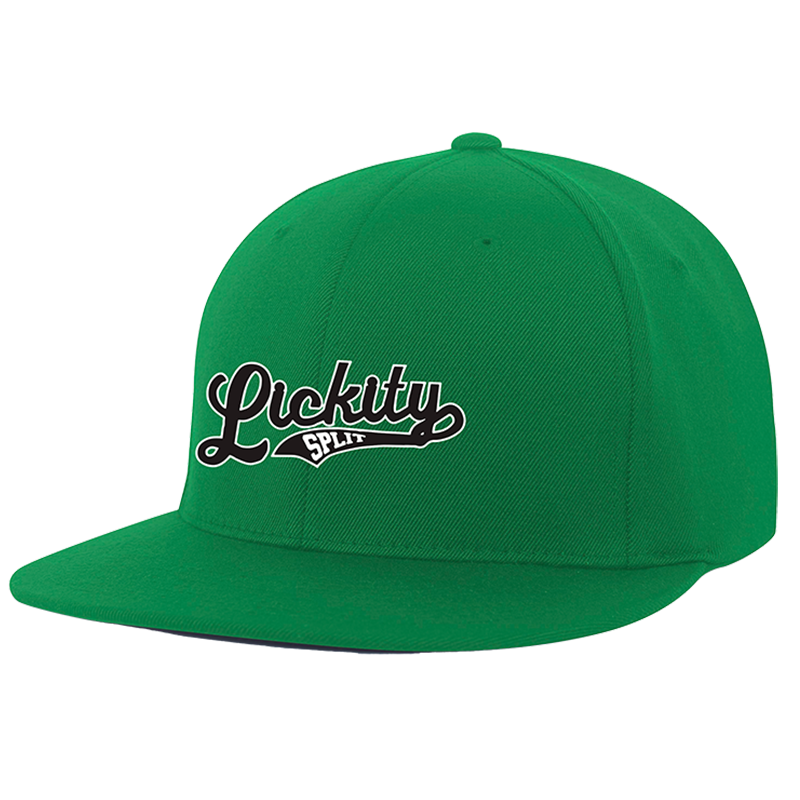 Lickity Split Softball Emproidered Green Hat - Gutsy Athletic