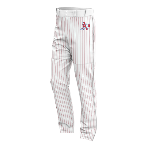 Dodge City – Performance Pants Red Pinstripes - Gutsy Athletic