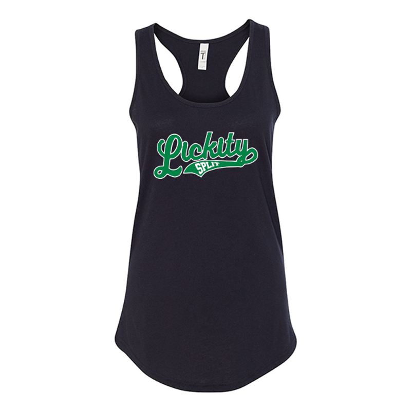 Lickity Split Softball Black Tank - Gutsy Athletic