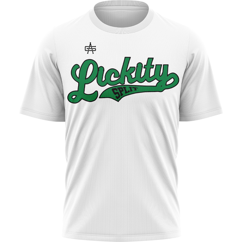 Lickity Split Softball White Parent Jersey - Gutsy Athletic